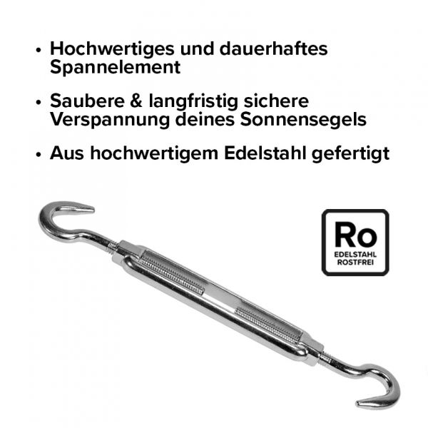 Gewindespanner Design Haken Haken | Sonnensegel Zubehör | Zubehör ...